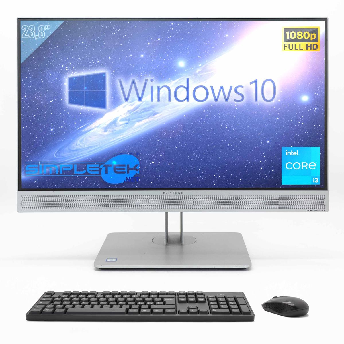 HP 800 G4 i3 8° 24" AIO ALL IN ONE WINDOWS 10 PRO GAMING GRAFICA AMD ...