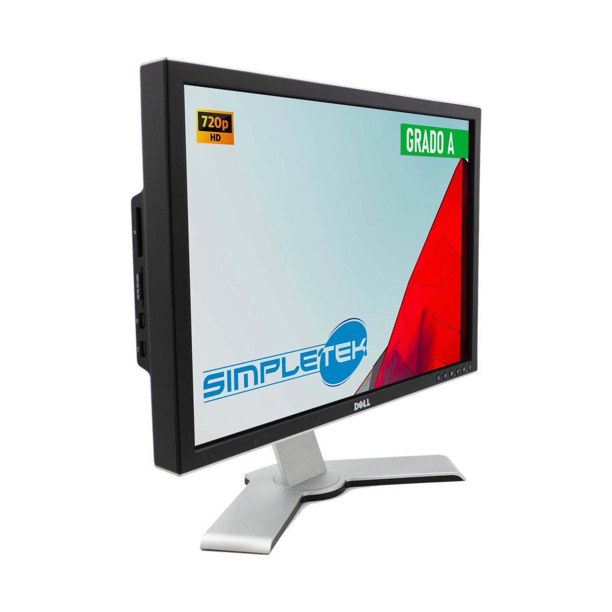 MONITOR SCHERMO LCD DISPLAY DELL 24" 16:9 HD MULTIMEDIALE DVI VGA VESA ...