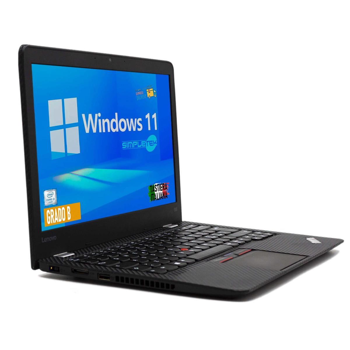 NOTEBOOK LENOVO THINKPAD 13 WINDOWS 11 i3 8GB 240GB 13" PC COMPUTER ...