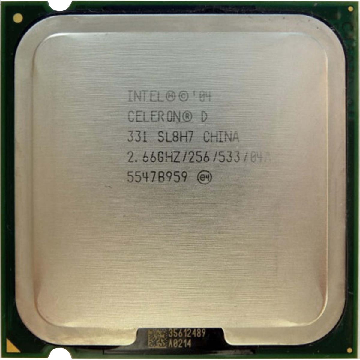 PC CPU LGA 775 INTEL CELERON D 331 2.66GHZ SL98V LGA775 PROCESSORE ...