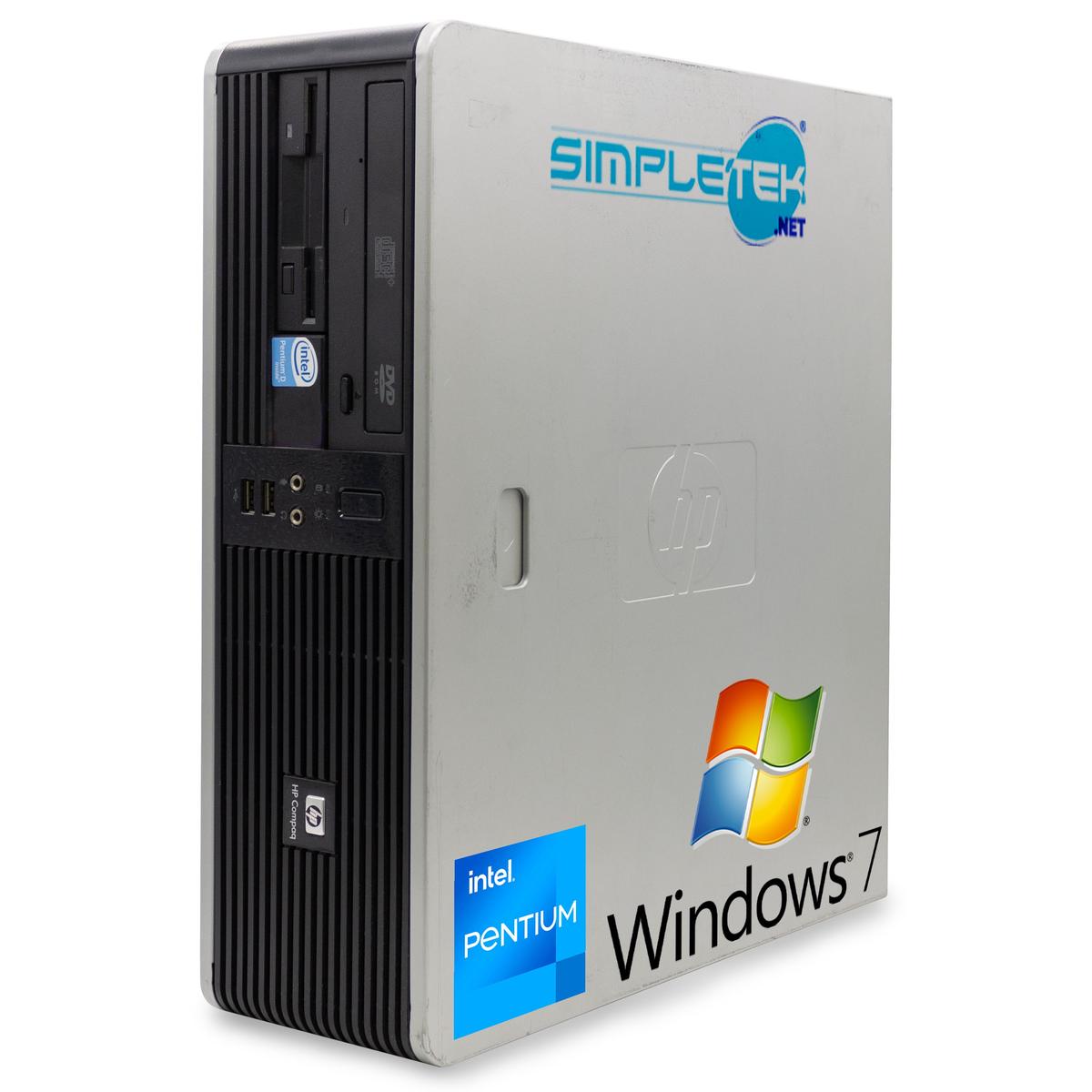 HP DC5700 SFF WINDOWS 7 PRO 4GB 240GB RS232 SERIALE COM PARALLELA LPT ...