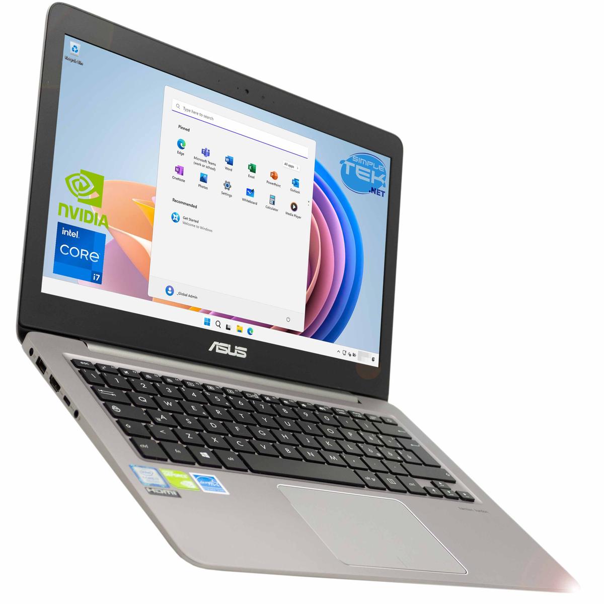 ASUS ZENBOOK 13 i7 8550U 13" WINDOWS 11 PRO GPU NVIDIA MX130 COMPUTER ...