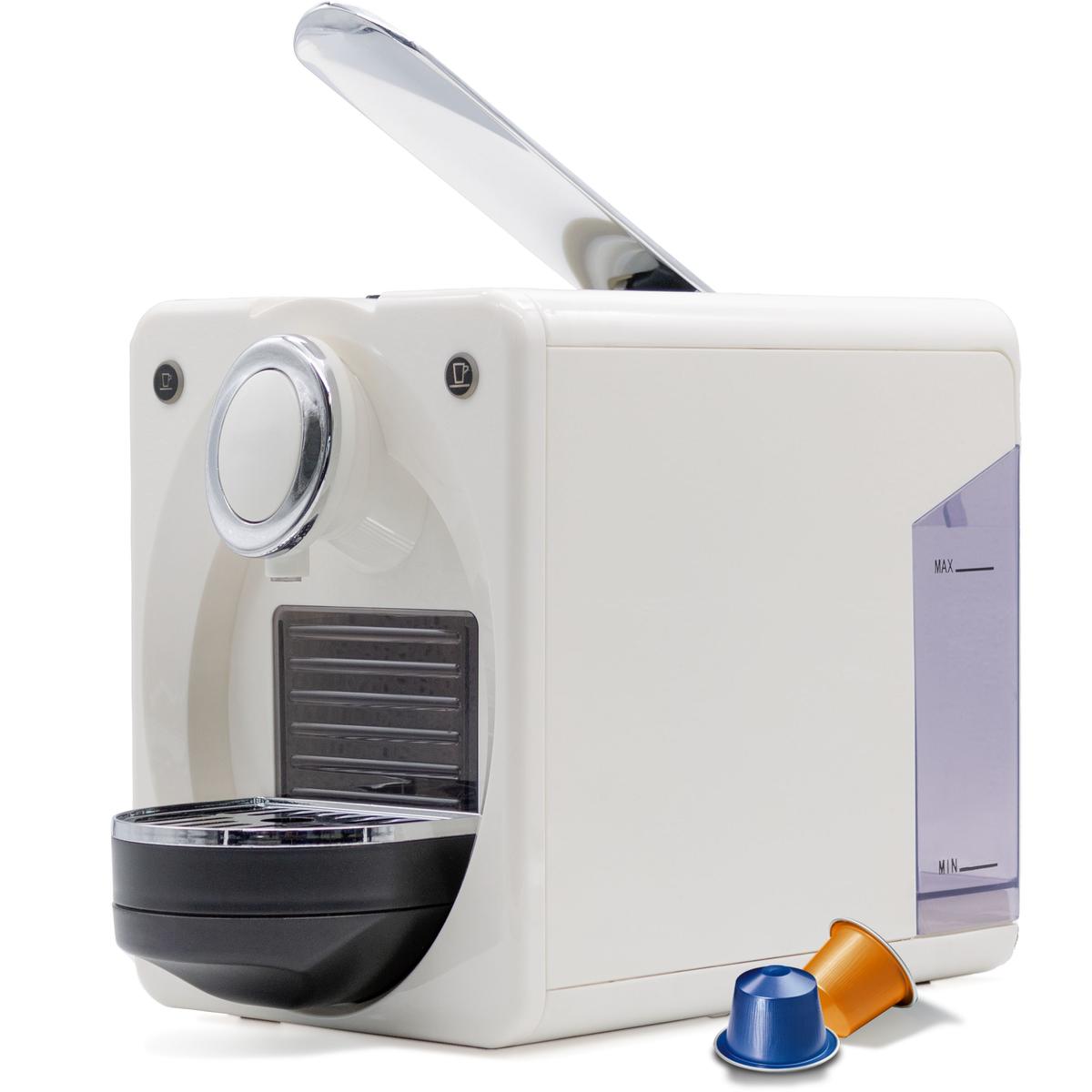 MACCHINETTA DEL CAFFE BIANCA COMPATIBILE CAPSULE NESPRESSO BIANCO MACCHINA