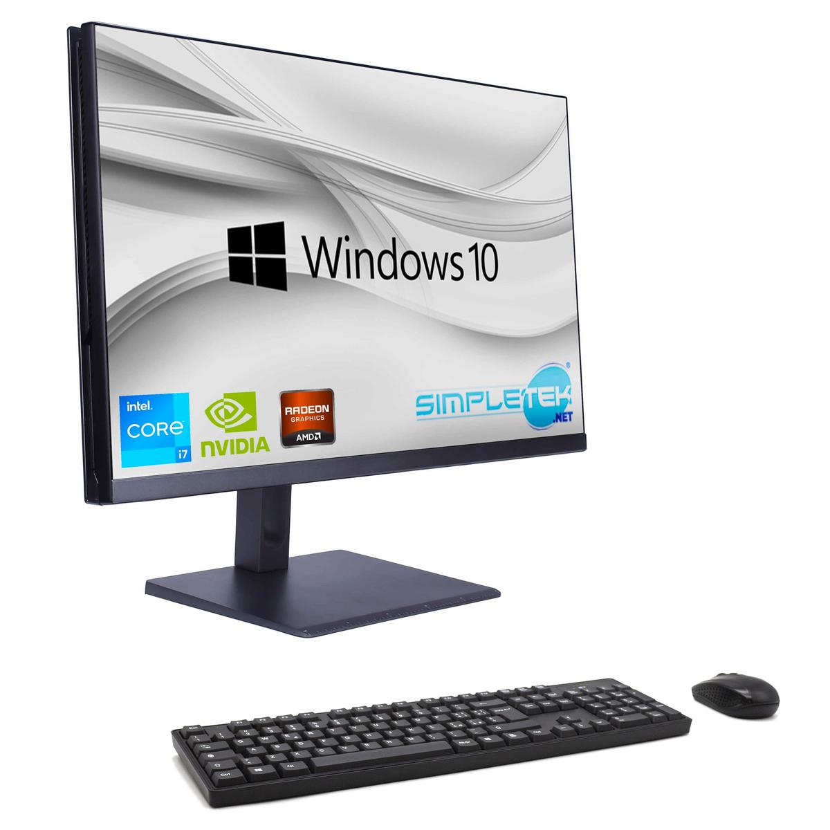 ALL IN ONE AIO 27" 144HZ 2K GAMING i7 WINDOWS 10 PRO COMPUTER FISSO ...