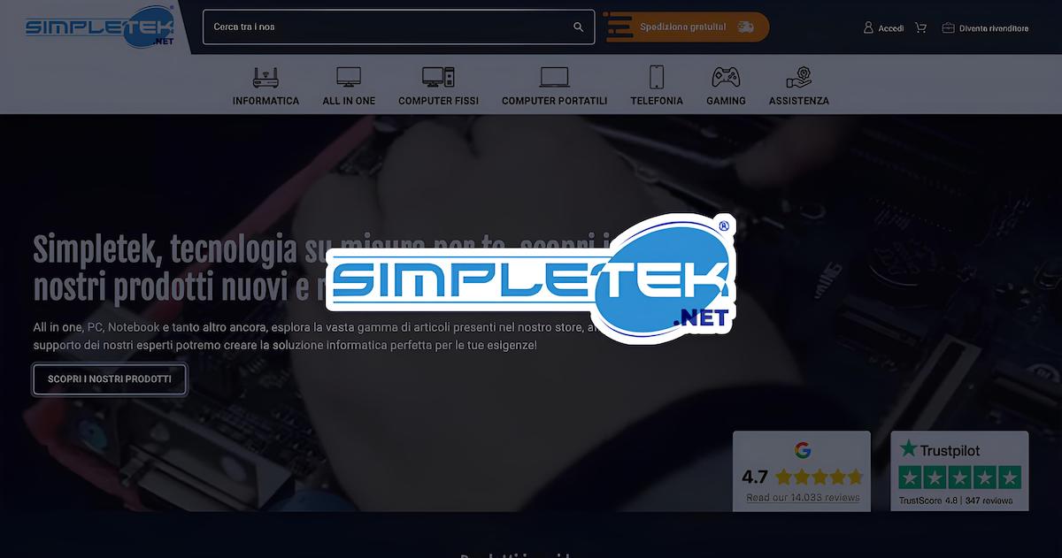 SimpleTek | Acquista PC, Componenti e Accessori Low Cost